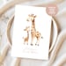 Cute Giraffe Baby Jungle Animal Clipart, Safari Baby Animal PNG ...