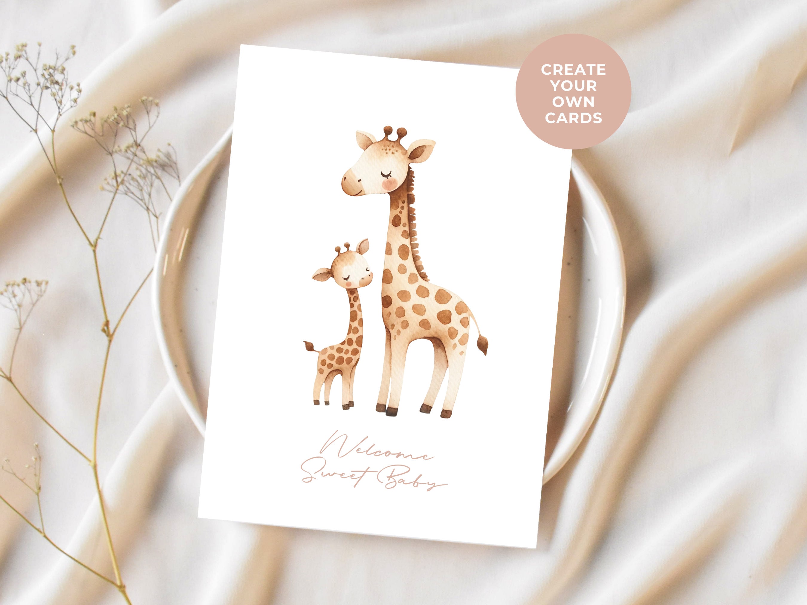 Cute Giraffe Baby Jungle Animal Clipart Safari Baby Animal PNG ...
