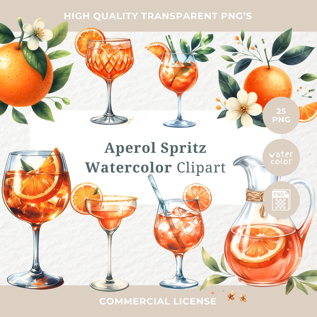Aperol Spritz Clipart Aperol Png Summer Drinks Png Mixed Drinks ...