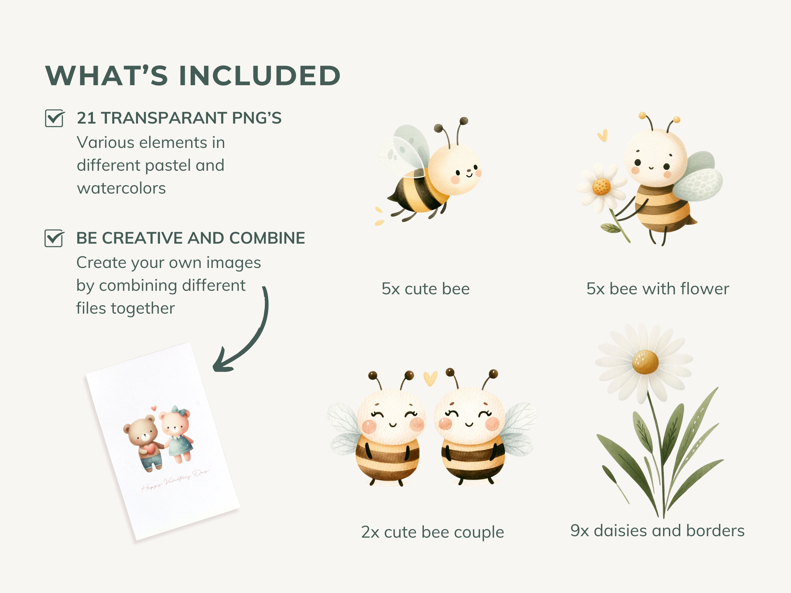 Watercolor Bee Clipart, Commercial Use, Spring Clipart, Transparent ...