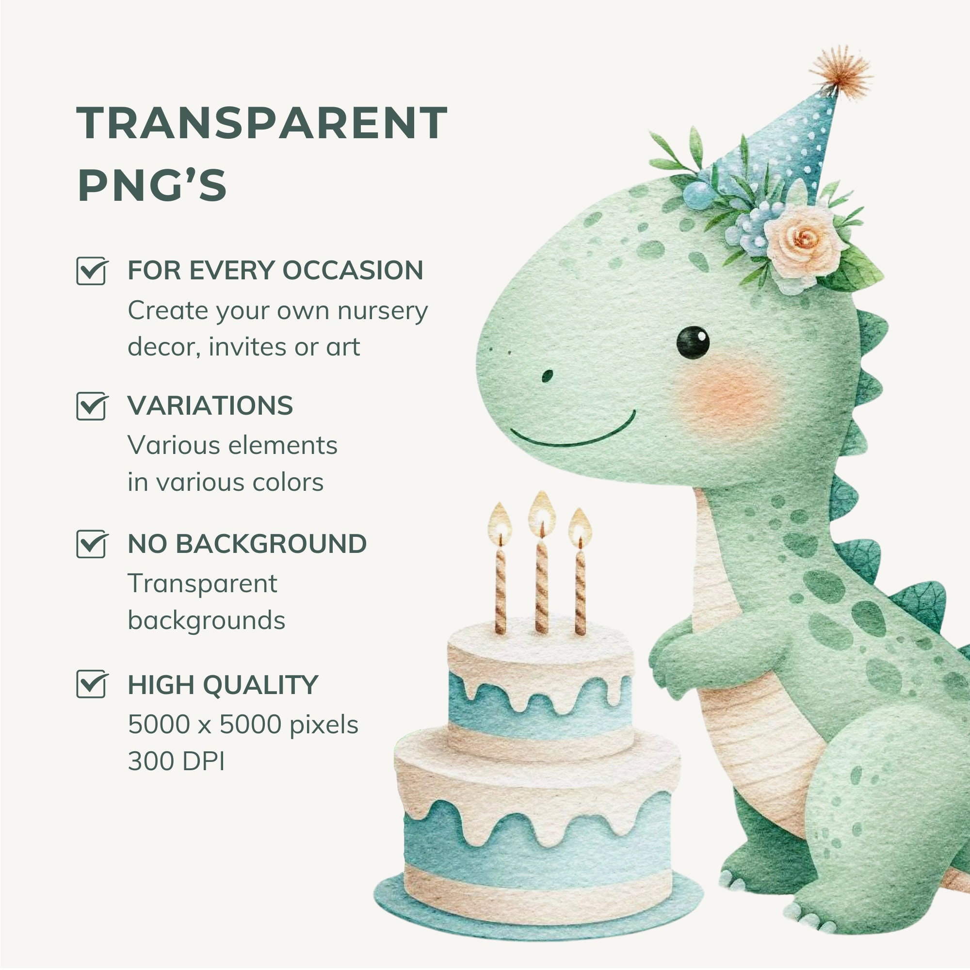 21 Cartoon Dinosaur Clipart Baby Dinosaur Printable Watercolor Clip Art ...