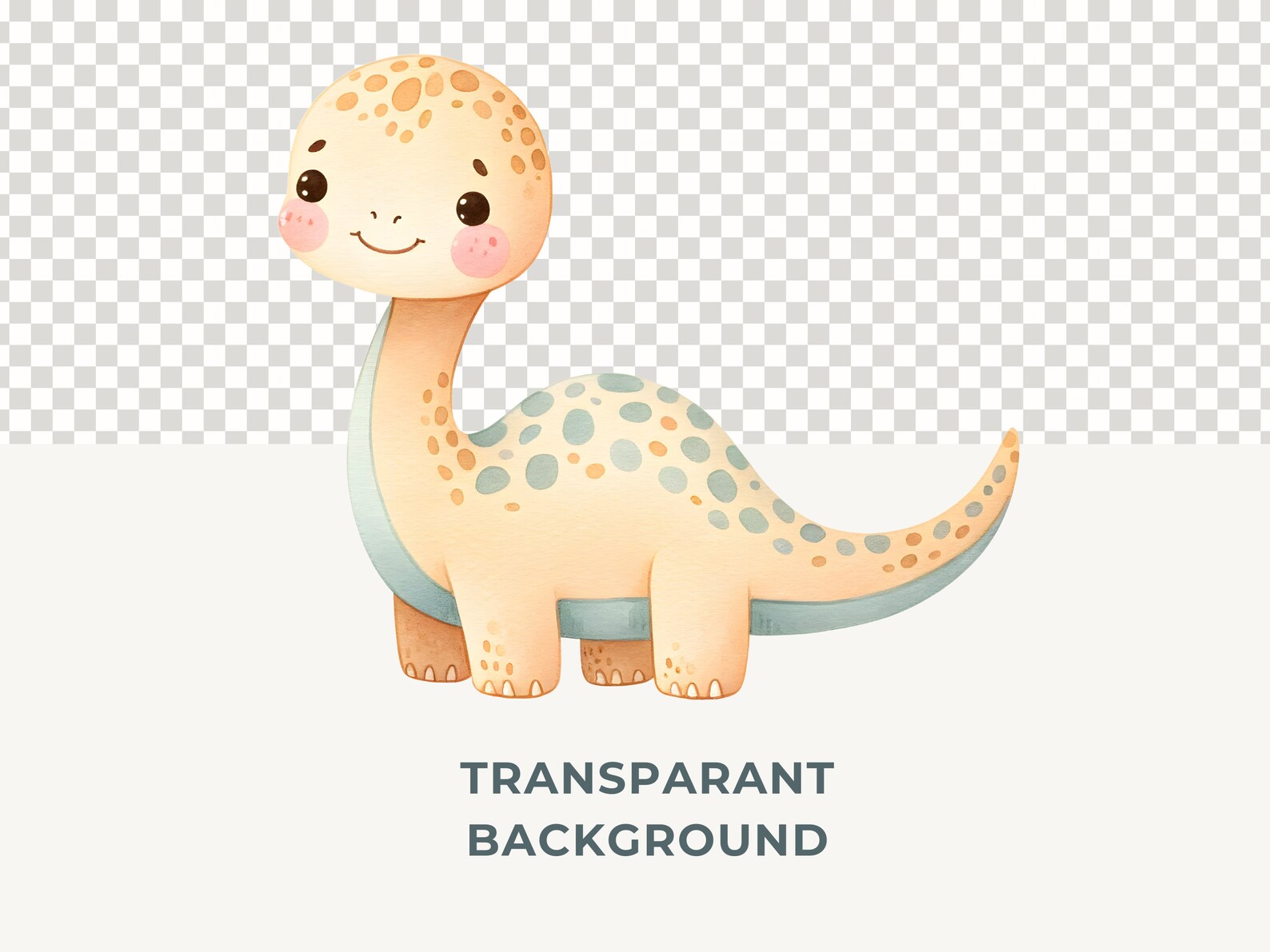 Cute Dinosaurs Clip Art Watercolor Clipart Dino Girls Nursery Dino ...