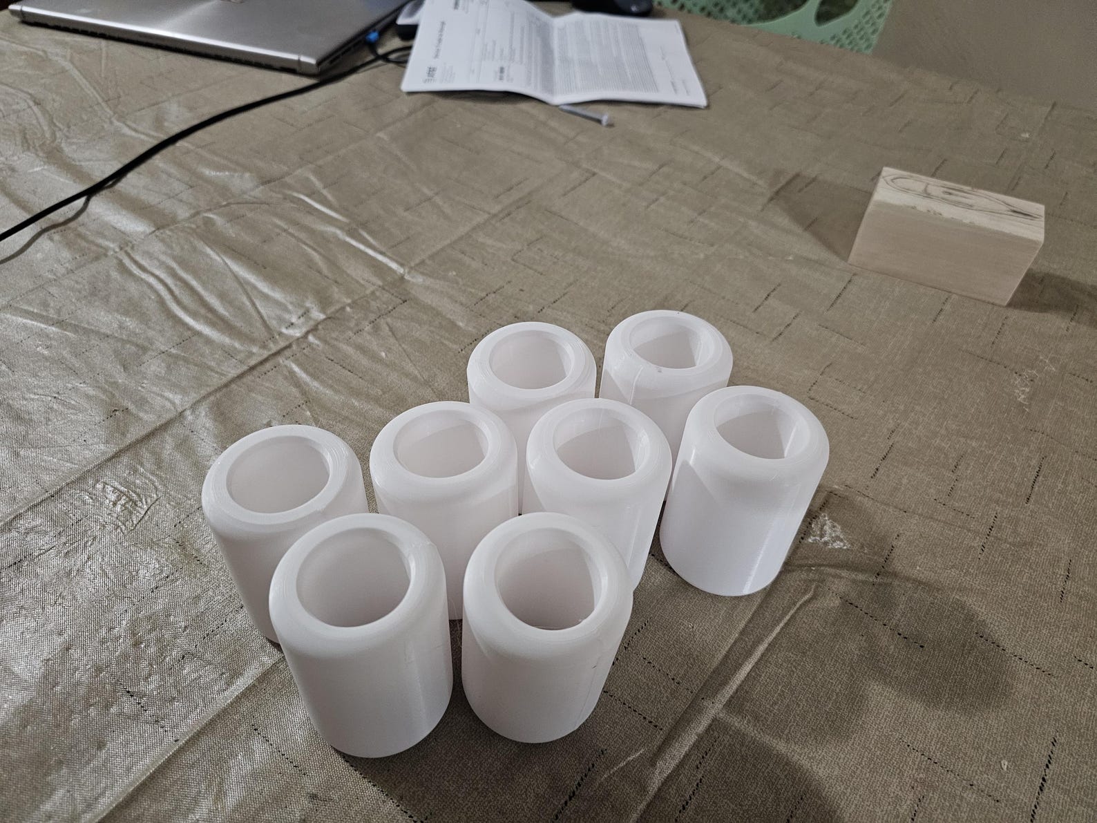NEW! White Curtain Spacer 3.25in Long, 1.3 Inch Inner Diameter per ...