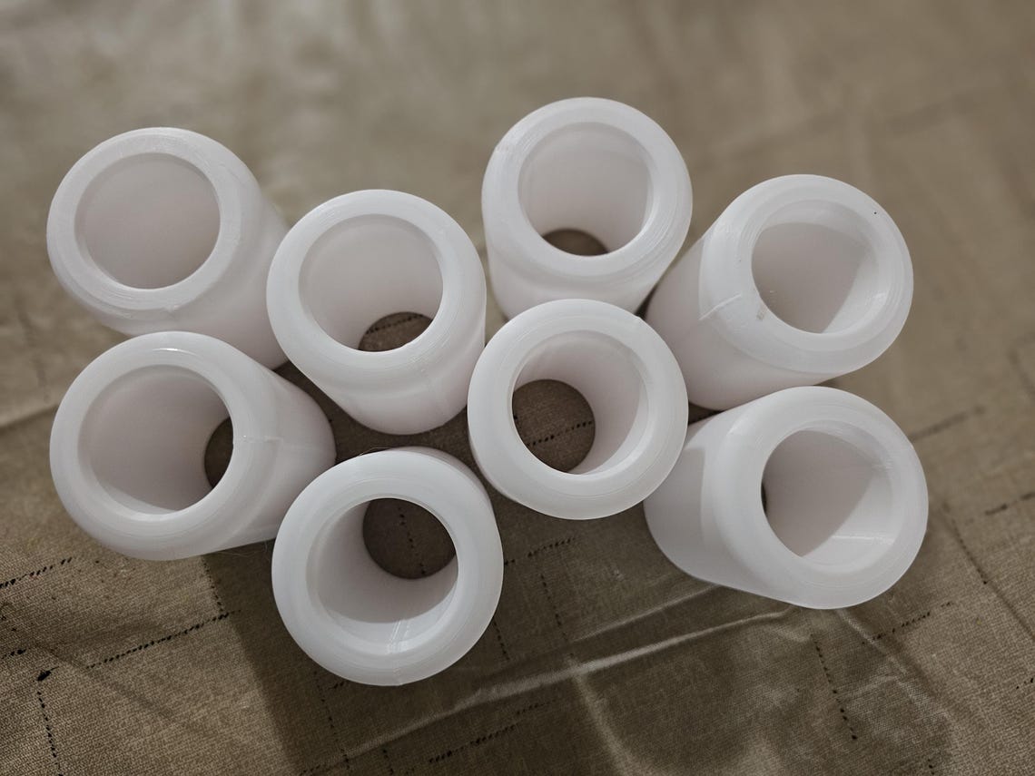 NEW! White Curtain Spacer 3.25in Long, 1.3 Inch Inner Diameter per ...