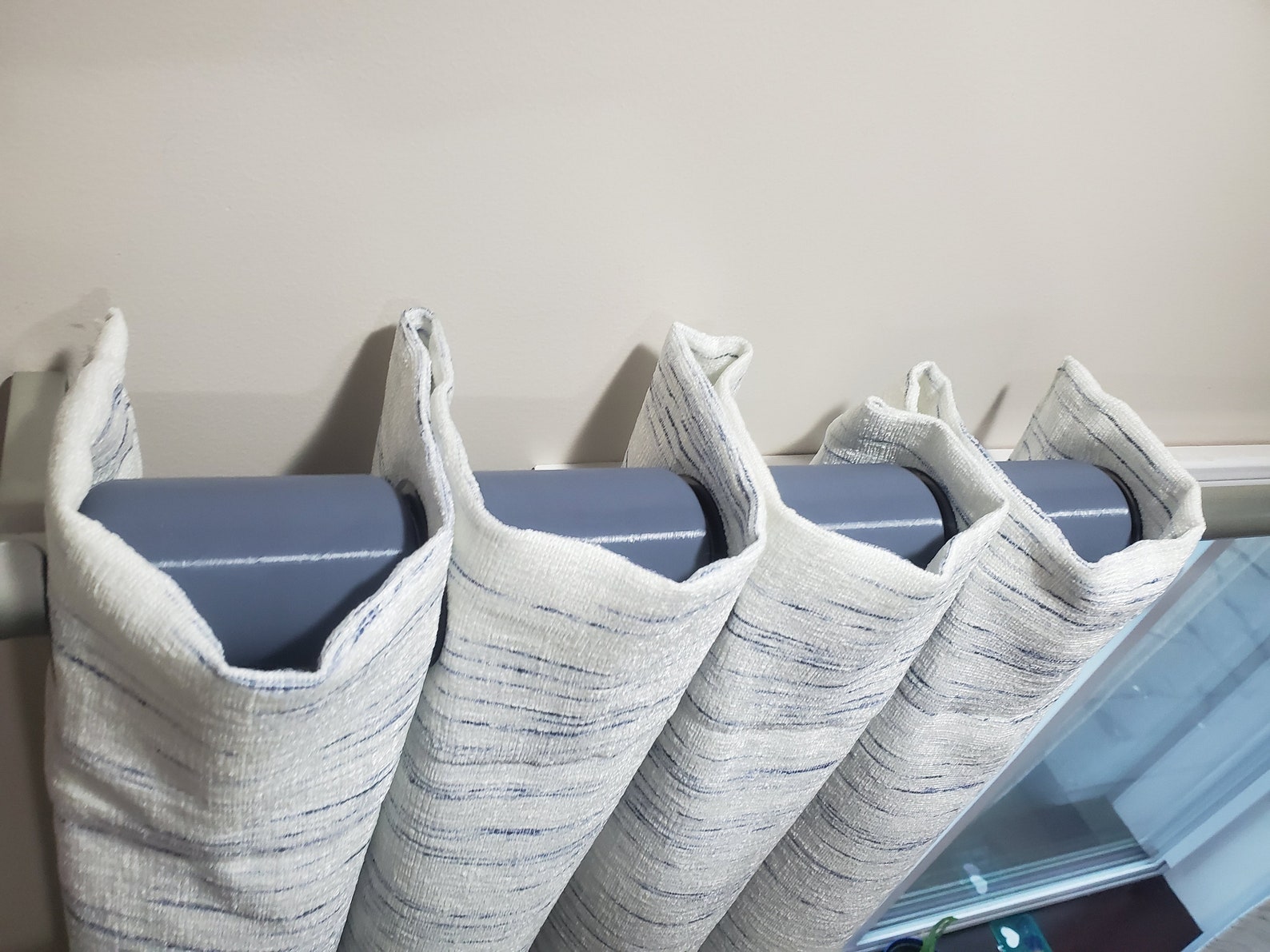 White Curtain Spacer 3.6in Long for Large Diameter Rod, 8 Pieces - Etsy