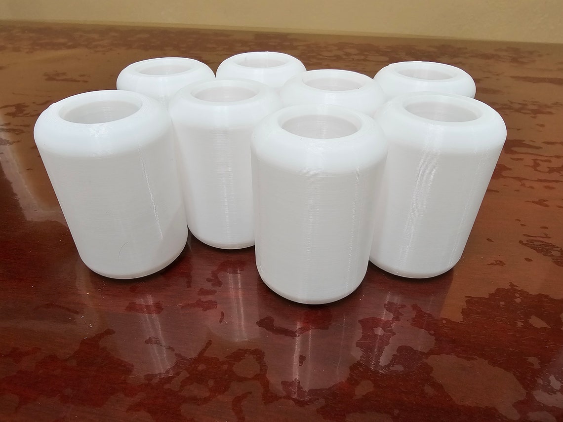 NEW! White Curtain Spacer 3.25in Long for Large Diameter Rod, 8 Pieces ...