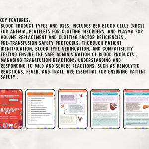 Blood Transfusion Nursing Study Guide, Hematology Nurse Notes, UPGRADED ...