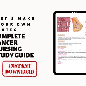 Cancer Nursing Notes: Study Guide Bundle (digital Download) - Etsy