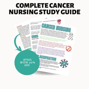 Cancer Nursing Notes: Study Guide Bundle (digital Download) - Etsy