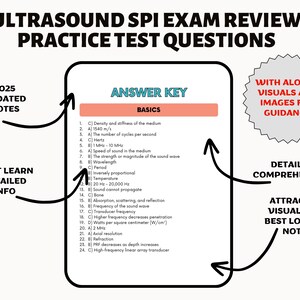 Ultrasound Physics, Sonographer, SPI Study Notes, SPI Exam, Physics ...