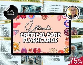 Critical Care Nursing 2024 Edition, ICU Study Guide, Med Surg, Nursing ...