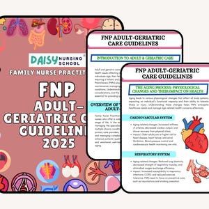 FNP Exam Mega Bundle: Disease, Pharmacology & Pediatric Review - Etsy