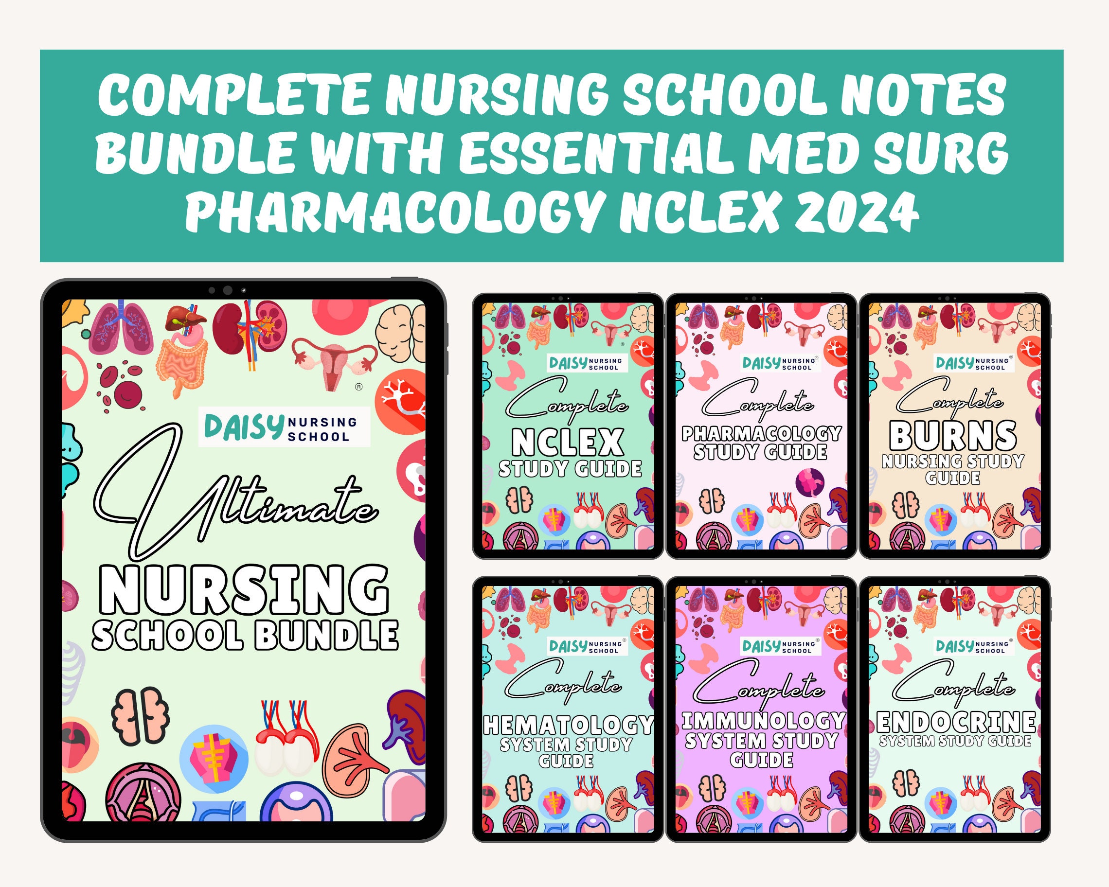 Ultimate Nursing School Notes, Nursing Notes, Nursing Bundle, Nursing ...