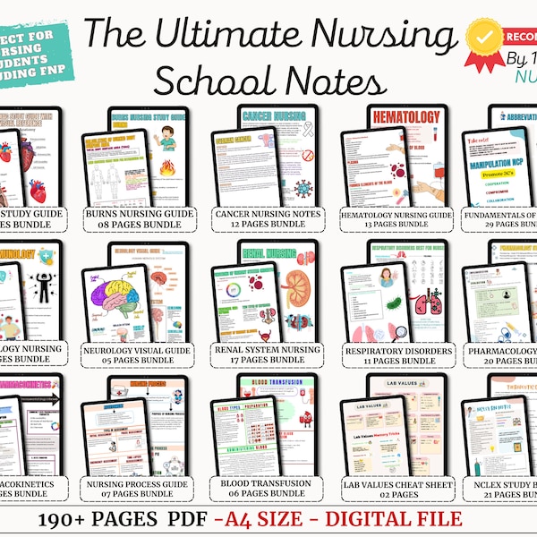 Nursing School Notes - Etsy
