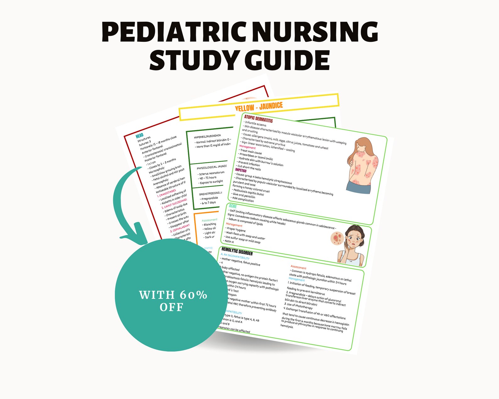 Pediatrics Nursing Study Guide Bundle, Nursing School Notes, Nursing ...