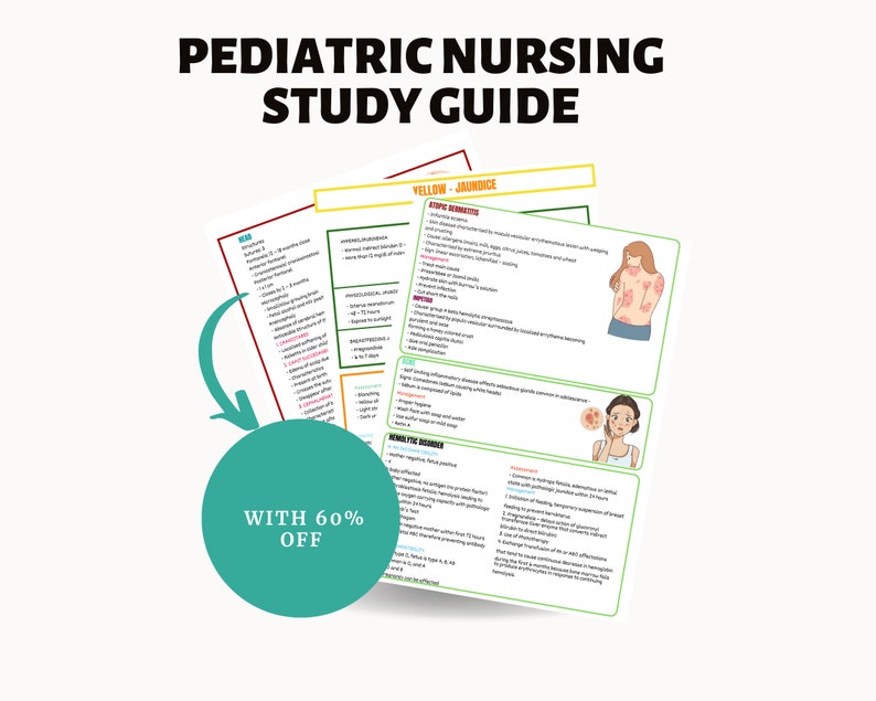 Pediatrics Nursing Study Guide Bundle, Nursing School Notes, Nursing ...