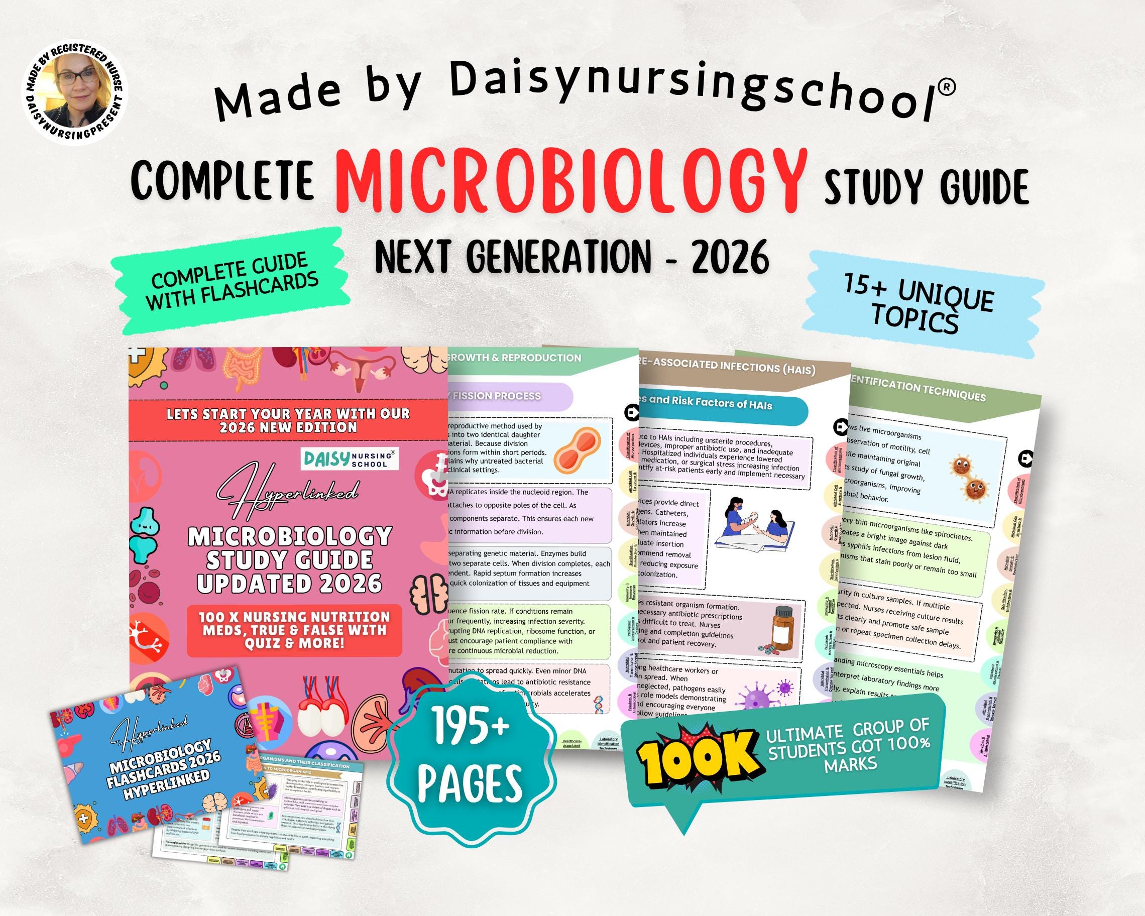 Microbiology Study Guide Bundle: Hyperlinked Notes, Flashcards, Quiz ...