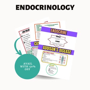 Endocrine System Nursing Study Guide: Disorders, Notes (digital ...