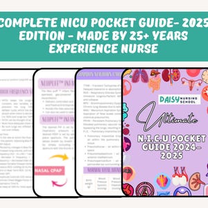 NICU Nurse Pocket Guide: Neonatal Nursing Reference, Hyperlinked, 2026 ...