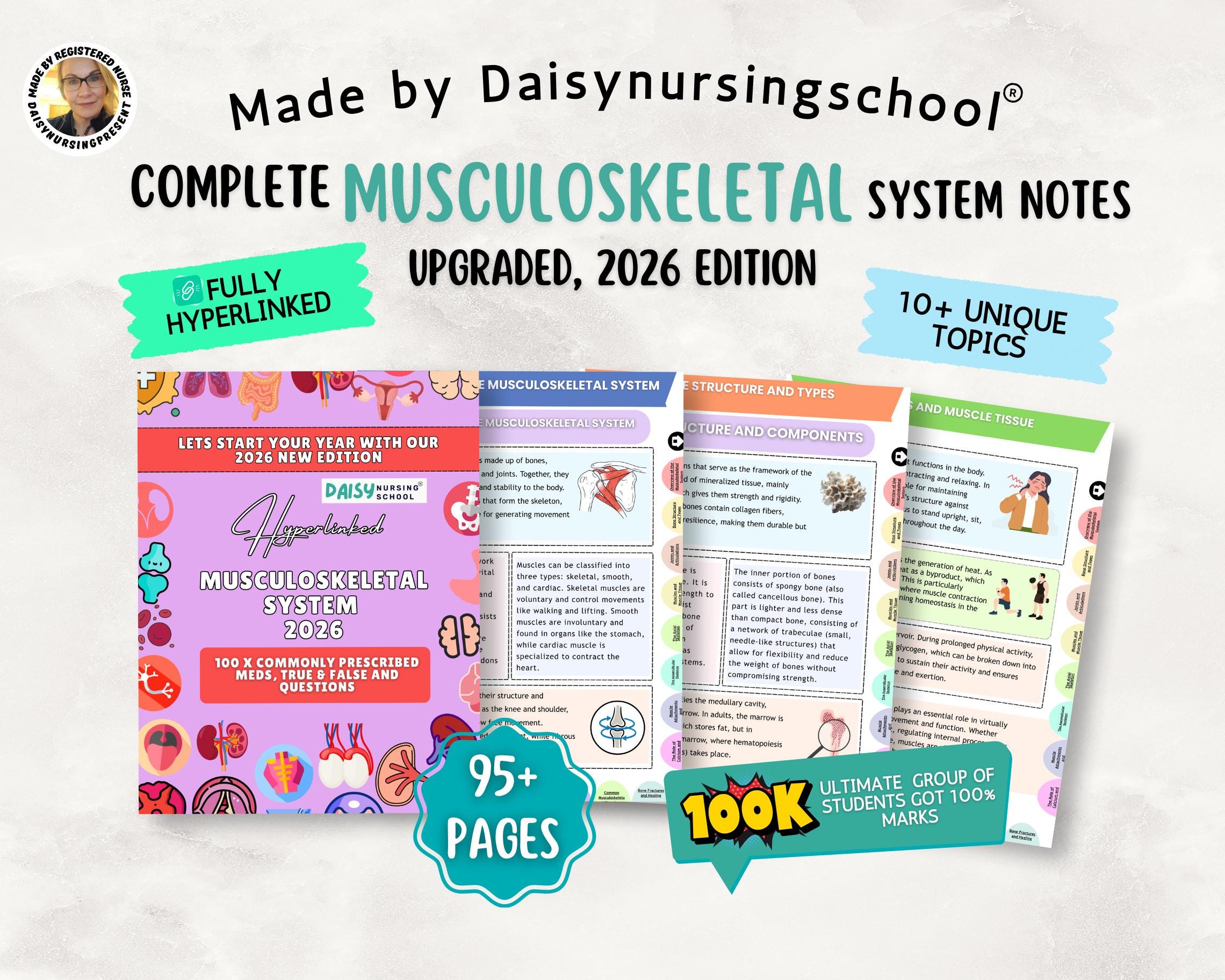 Musculoskeletal Anatomy Notes: Skeletal System Study Guide, UPGRADED ...