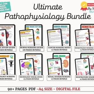 Pathophysiology Study Guide Bundle, Pathophysiology Nursing, Nursing ...