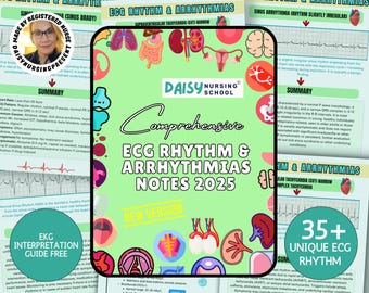 ECG Rhythms and Intervention - Etsy Canada