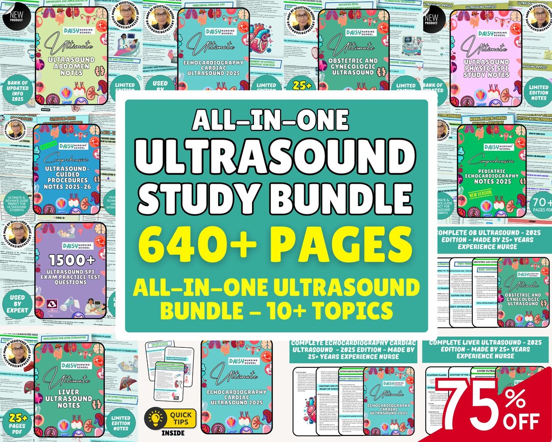Ultrasound School Bundle 2025, Abdomen Ultrasound Study Guides ...