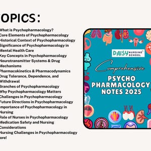 Psychopharmacology Cheat Sheet Bundle, Psychiatric Nursing ...