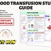 Blood Transfusion Nursing Study Guide, Nursing Bundle, Nursing School ...
