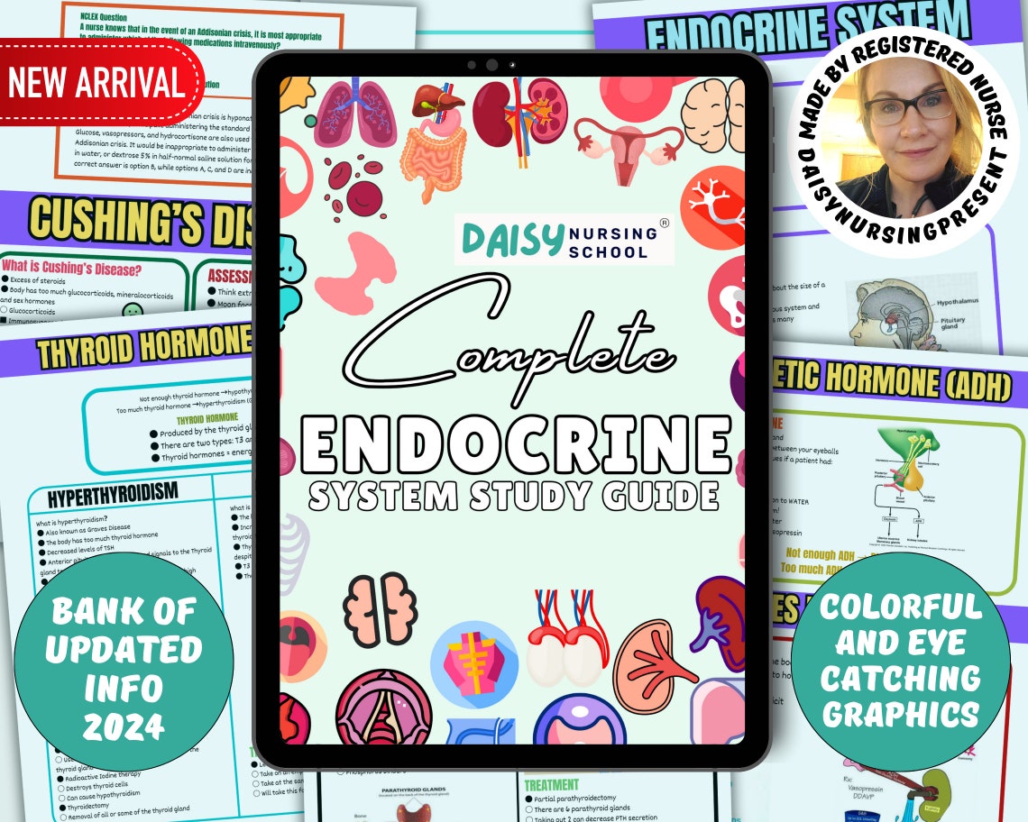 Endocrine System Nursing Study Guide, Endocrine Disorders, Endocrine ...