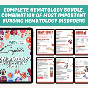 UPDATED: Nursing Hematology Study Guide 2024, Hematologic Disorders ...