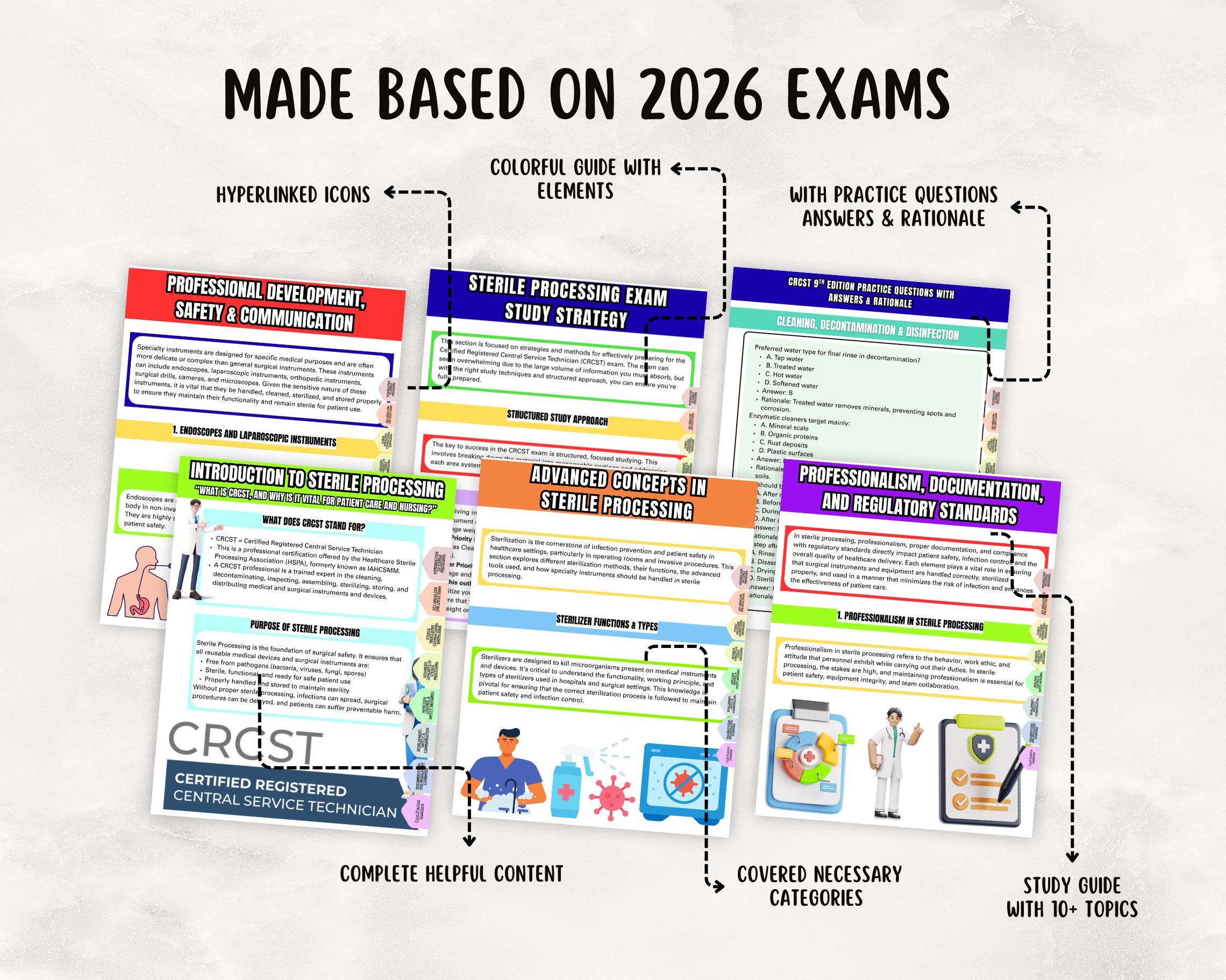 CRCST Study Guide 2026, Flashcards, Sterile Processing Technician Exam ...