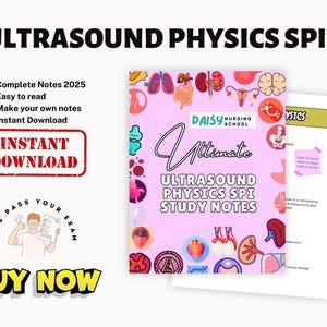 Ultrasound Physics SPI Study Notes, SPI Exam, Physics Question, Physics ...