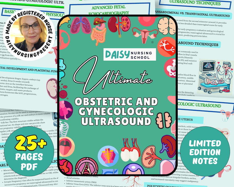 Obstetric and Gynecologic Ultrasound Study Notes 2025, Liver Ultrasound ...