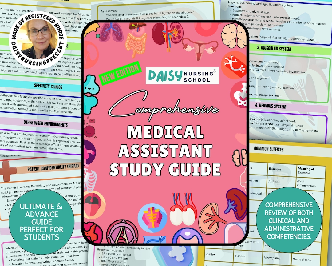 Medical Assistant Study Guide: CMA/MA Exam Prep, 70+ Pages, Update and ...