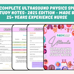 Ultrasound Physics SPI Study Notes, SPI Exam, Physics Question, Physics ...