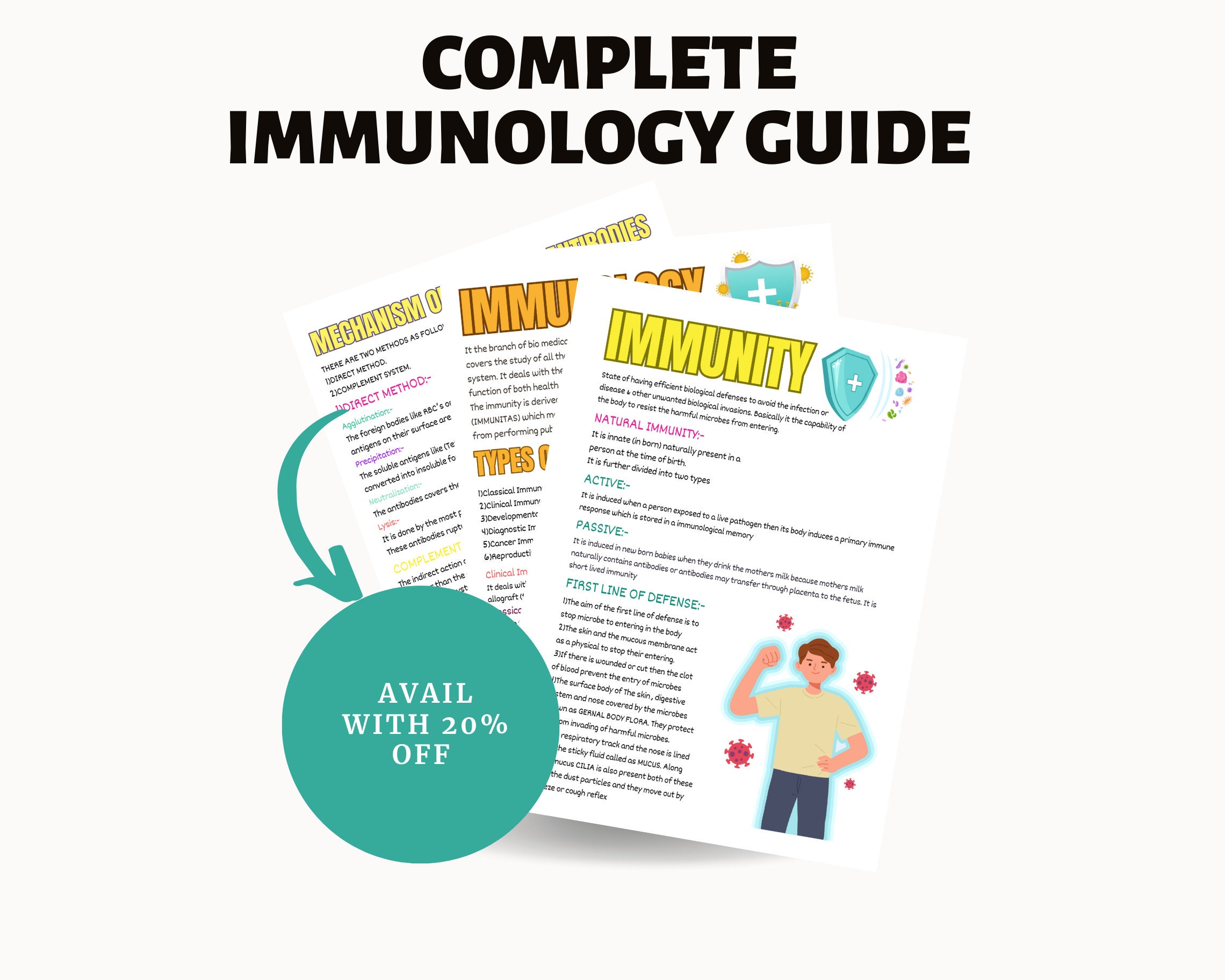 MED SURG: Immunology Nursing Notes, Immune System Biology Notes, Med ...