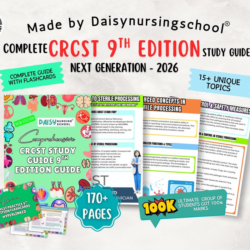 Crcst Exam Flashcards - Etsy