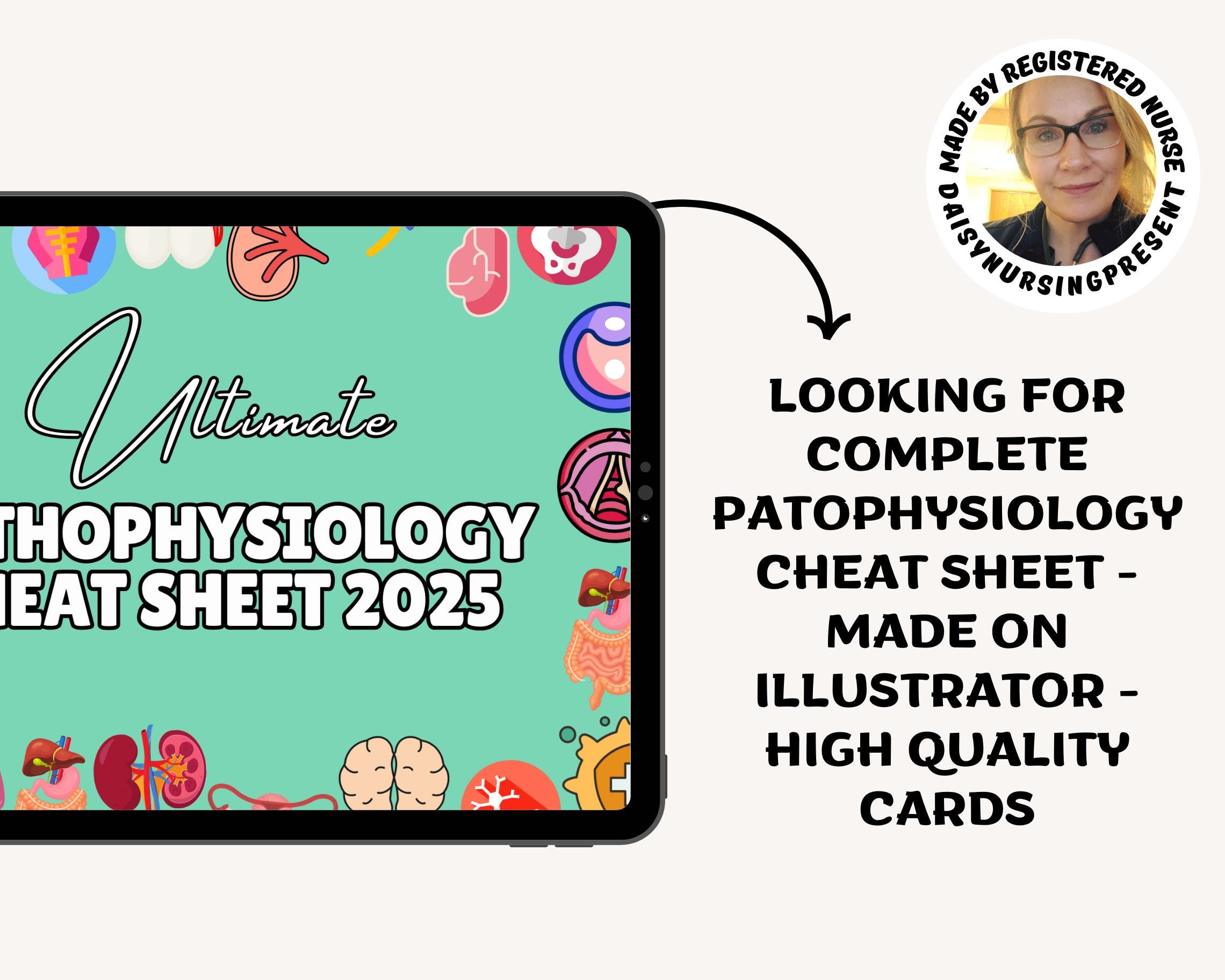 Pathophysiology Cheat Sheet Bundle 2025: Nursing Notes (digital ...