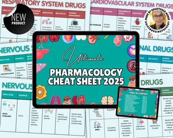 Pharmacology Cheat Sheet Bundle: Nursing Student Study Guide (2025) - Etsy