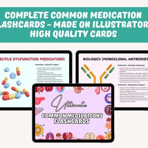 Medication Flashcards: NCLEX Nursing School Study Guide (digital ...