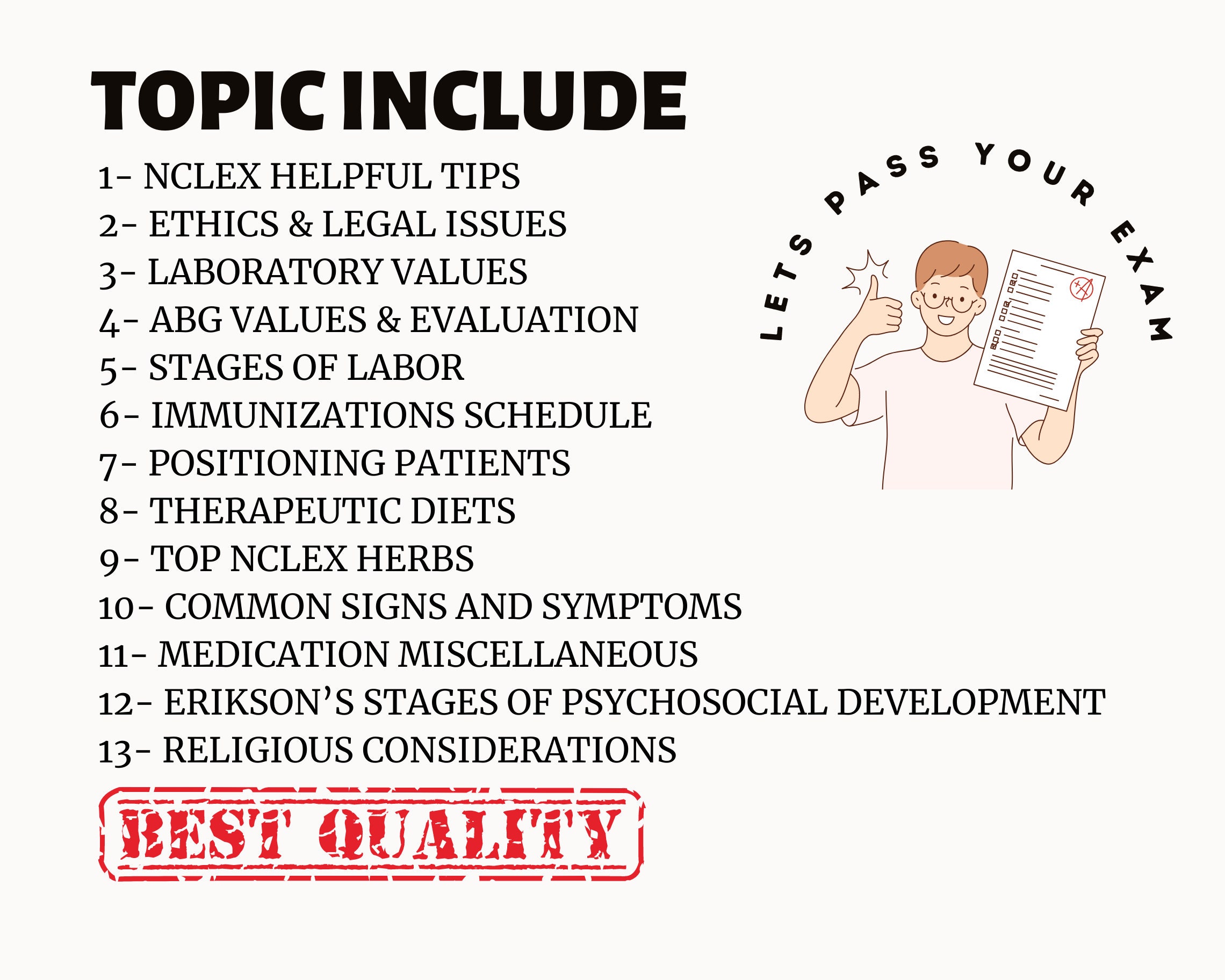 Complete Nclex Study Guide Bundle, Nclex Cream Sheet, Mark Klimex Notes ...