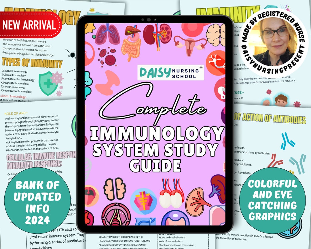 MED SURG: Immunology Nursing Notes, Immune System Biology Notes, Med ...