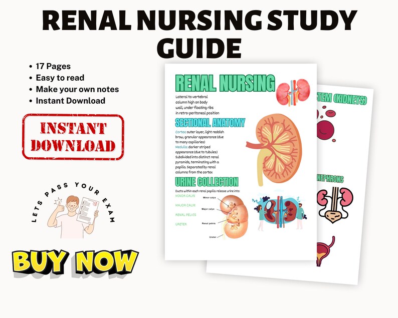 Med-surg Nursing Study Guide Bundle: RN/PN Exam Prep (digital Download ...