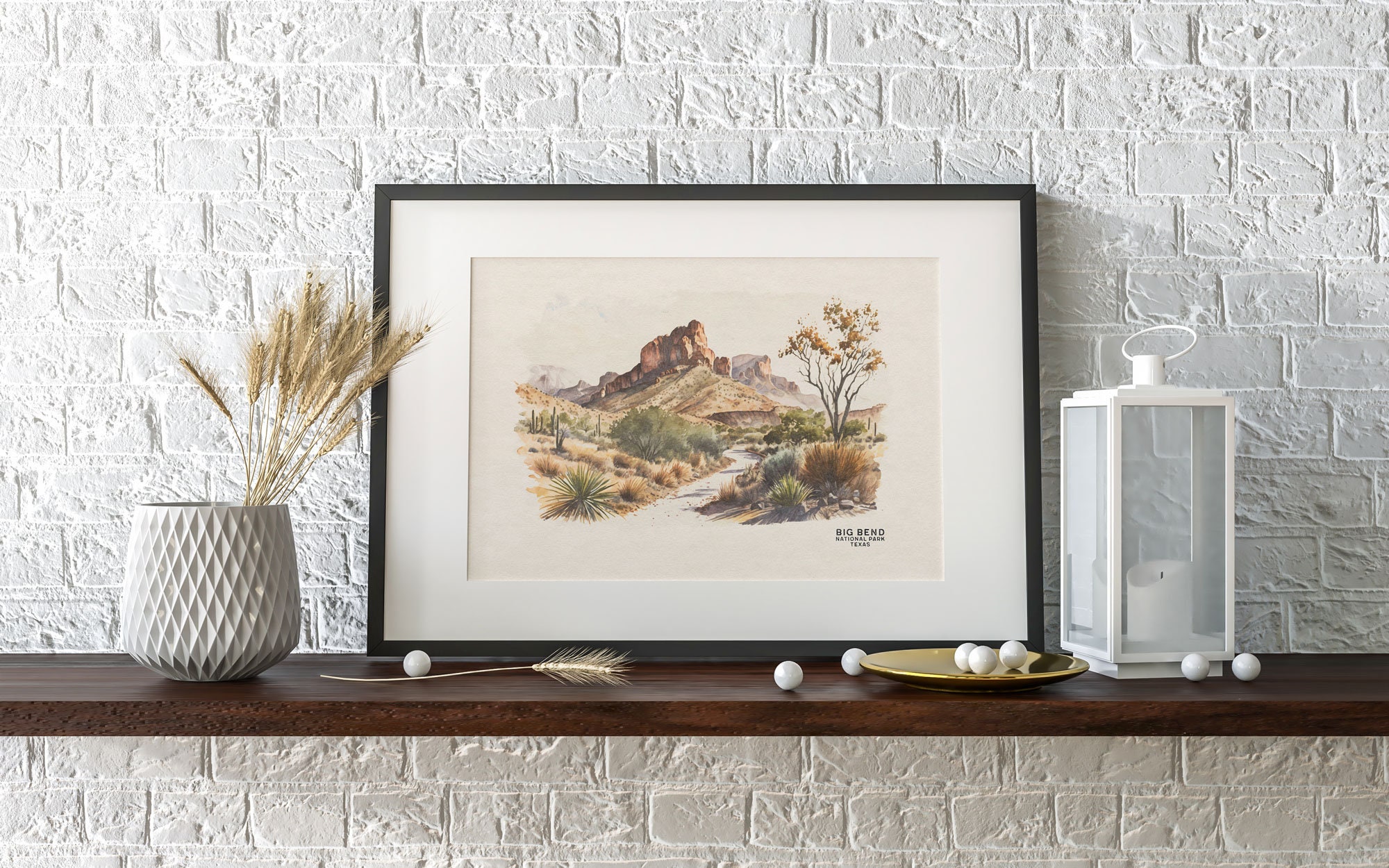 Big Bend National Park Poster Texas Poster National Park Art - Etsy