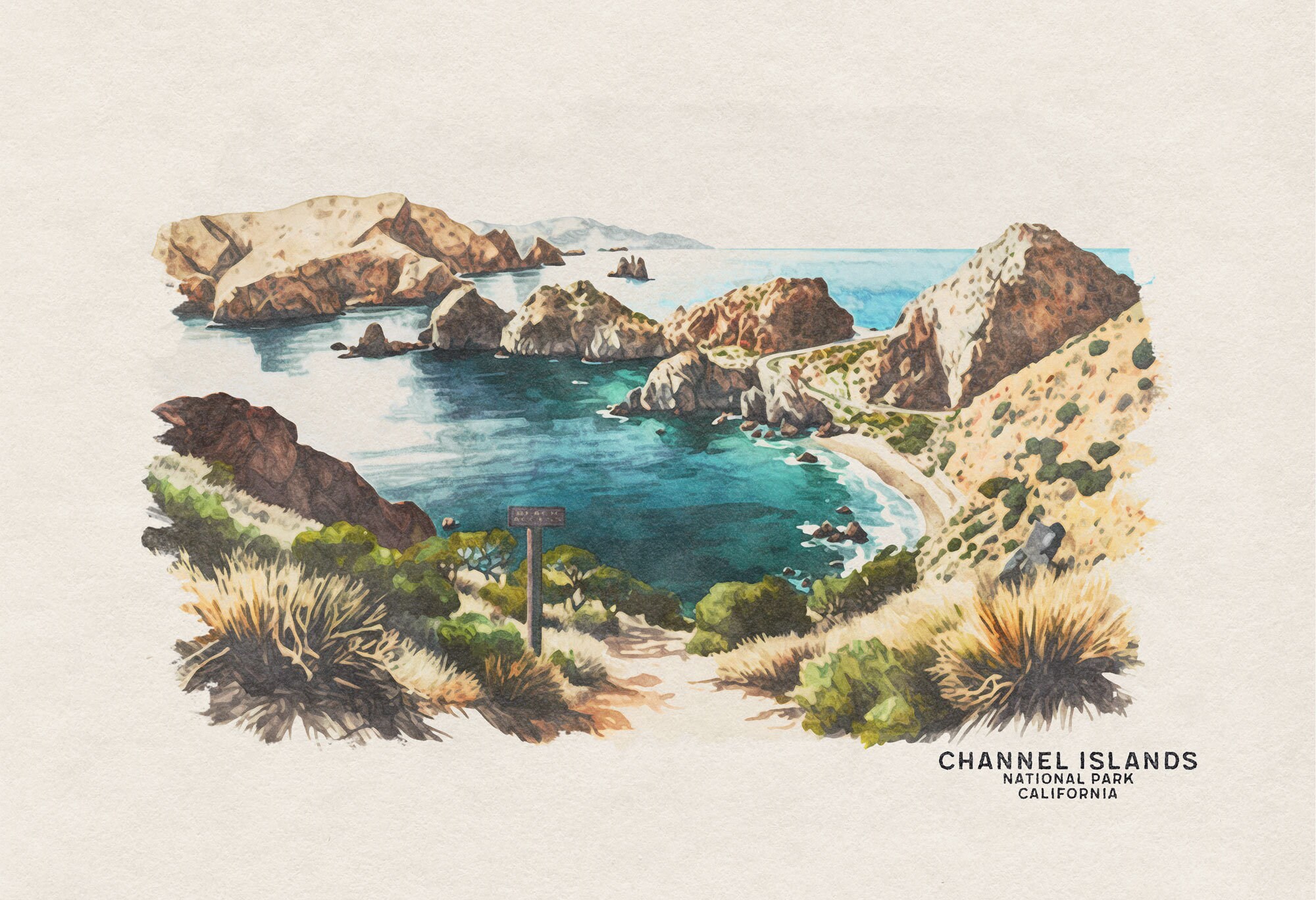 Channel Islands National Park Poster California Print - Etsy