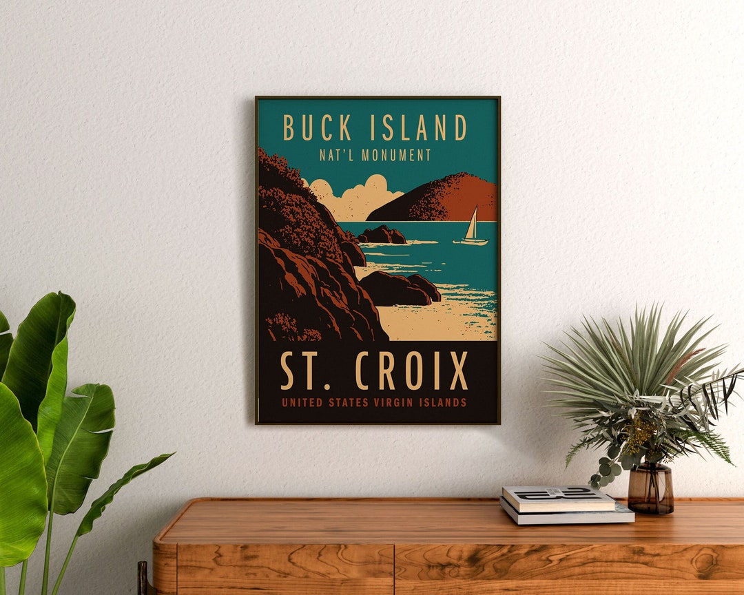 St Croix Virgin Islands Art, USVI Beach Decor, US Virgin Islands Beach ...