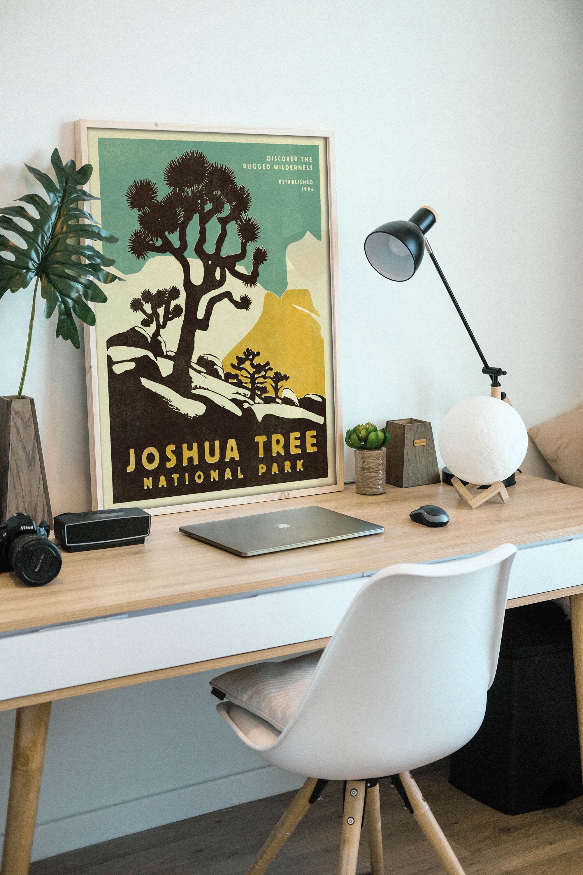 Joshua Tree Art National Park Poster Retro Travel Poster - Etsy