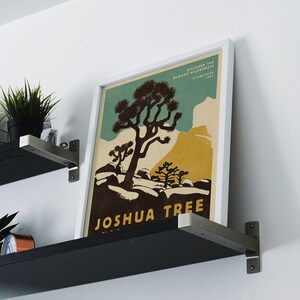 Joshua Tree Art, National Park Poster, Retro Travel Poster, Joshua Tree ...