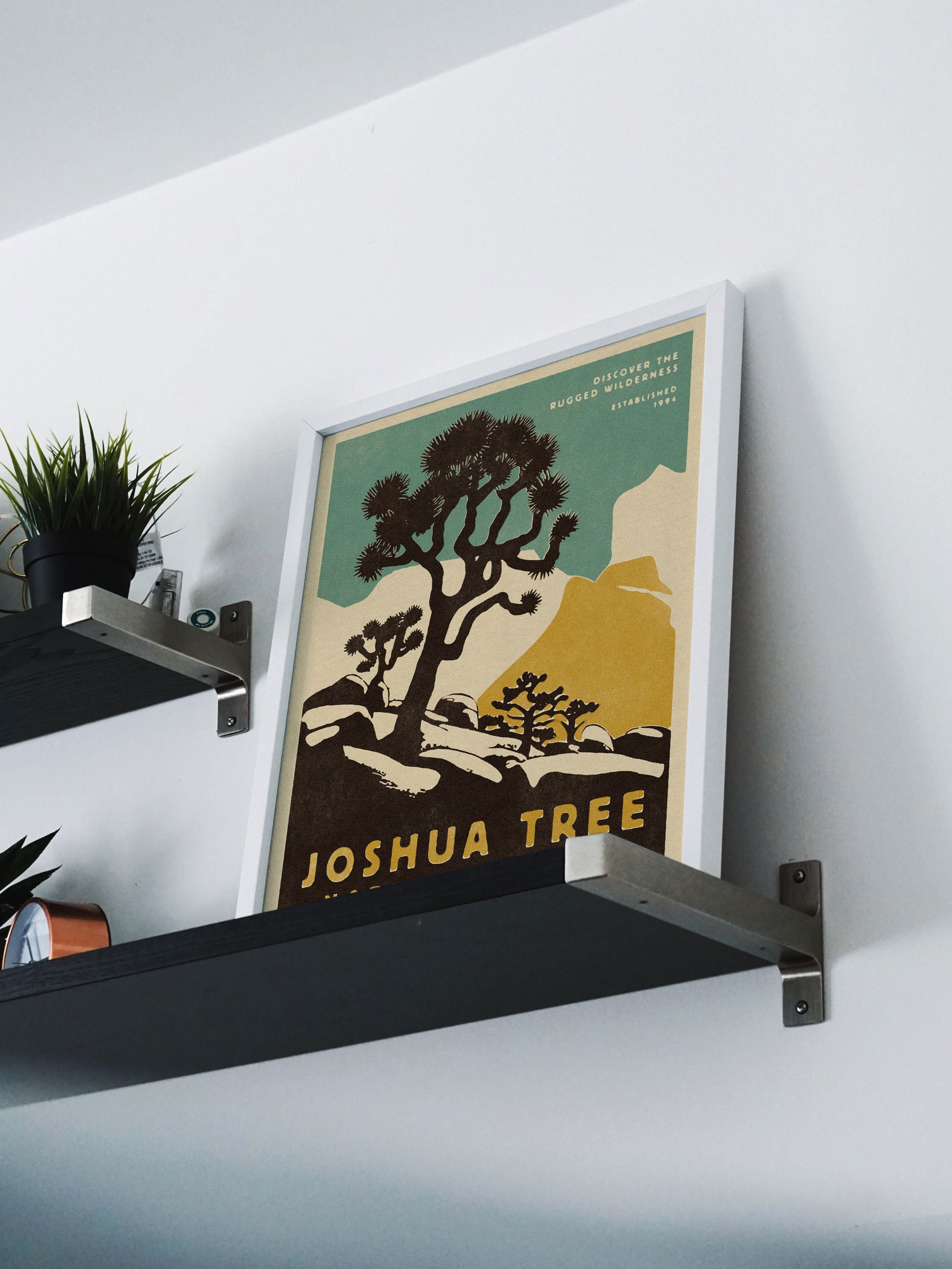 Joshua Tree Art National Park Poster Retro Travel Poster - Etsy